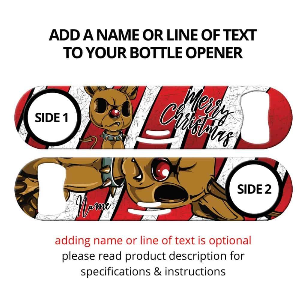 Christmas Undead Reindeer Rudolph Strainer Bottle Opener | Ink Correct ...